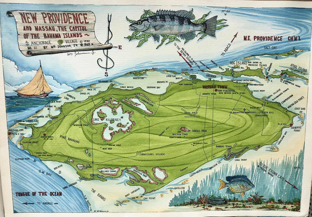 Map of New Providence – Island Boutique